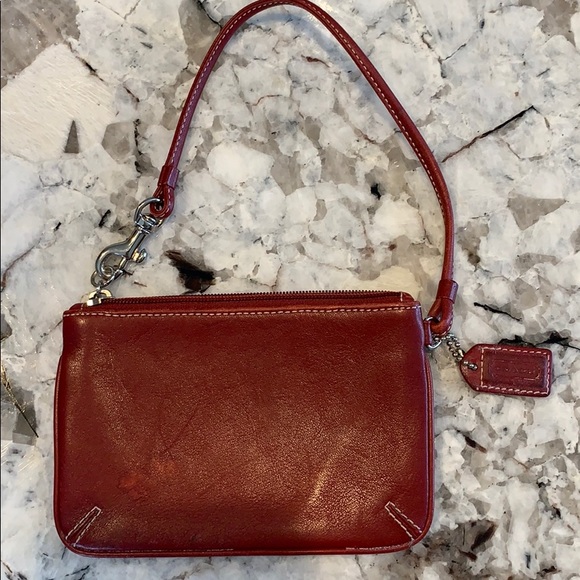 Coach | Bags | Coach Change Purse Red Vintage Leather Guc | Poshmark